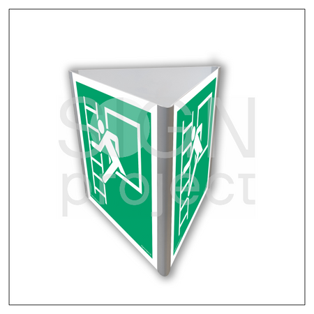 AE816 Escape window with escape ladder (3D wall-mounted) 25 x 25 cm ...