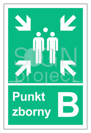 AC044 Assembly Point B 25 x 37,5 cm \ PS - płyta sztywna 1mm ...