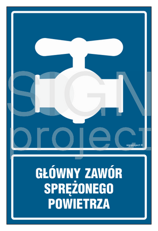 JD040 Main compressed air valve 35 x 52,5 cm \ FN - folia samoprzylepna ...