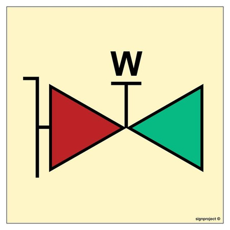 FE065 Fire hydrant 5 x 5 cm \ TS - płyta TD fotoluminescencyjna ...