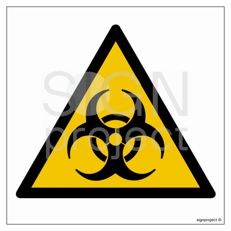GD009 Biological contamination warning 35 x 35 cm \ TS - płyta TD ...