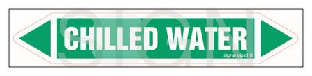 JF063 Chilled water - sheet of 2 stickers 56,3 x 10 cm \ FN - folia ...