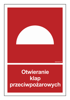 BB010 Fire damper opening - sheet of 9 stickers 5 x 7,4 cm \ FS - folia ...