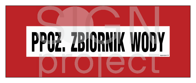 BC101 FIRE. water tank 36 x 14 cm \ FN - folia samoprzylepna | SAFETY ...