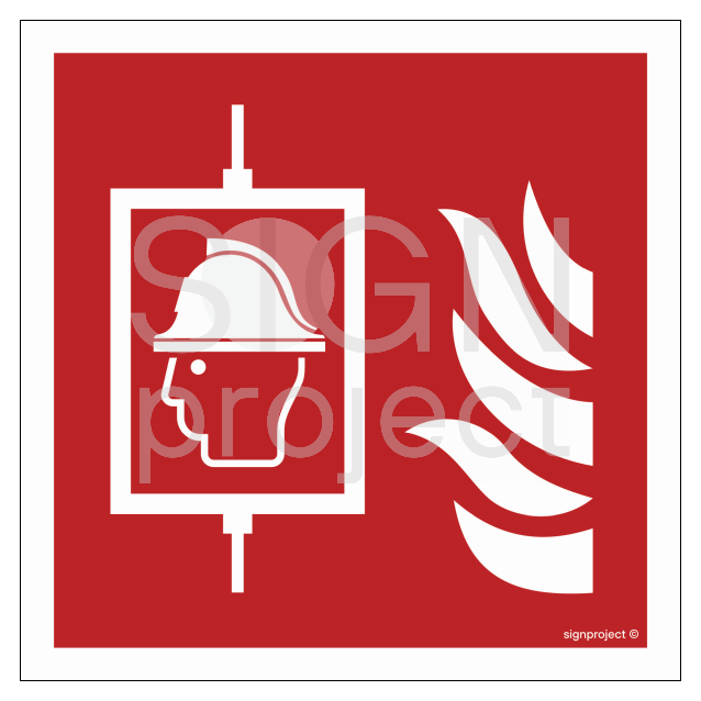 BF017 Fire brigade lift - sheet of 12 stickers 5 x 5 cm \ FS - folia ...
