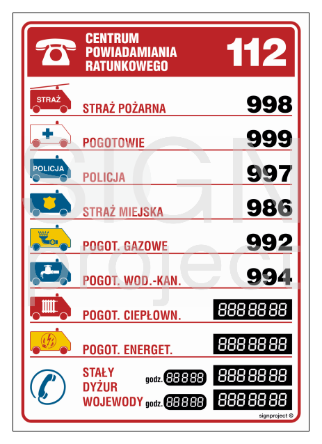 DA002 Integrated Rescue System 14,8 x 21 cm \ FN - folia samoprzylepna ...