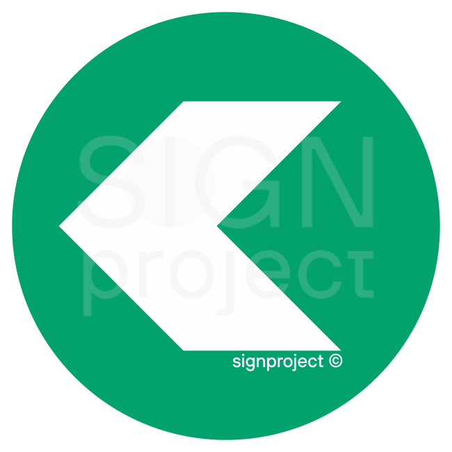 EB001 Evacuation ring with direction indication Ø 9 cm - pack of 10 Ø 9 ...