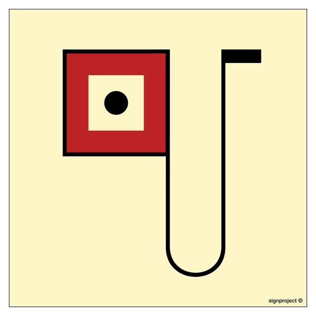 FA005 Manually operated call point 15 x 15 cm \ TS - płyta TD ...