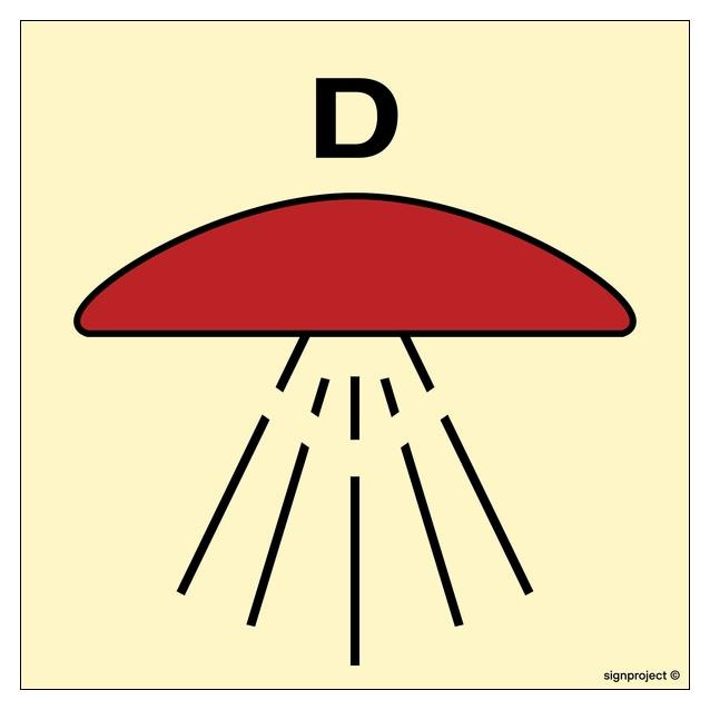 FA028 Space protected by drenching system 5 x 5 cm \ TS - płyta TD ...