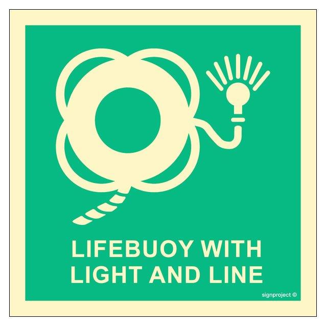 FB022 Lifebuoy with light and line 5 x 5 cm \ TS - płyta TD ...