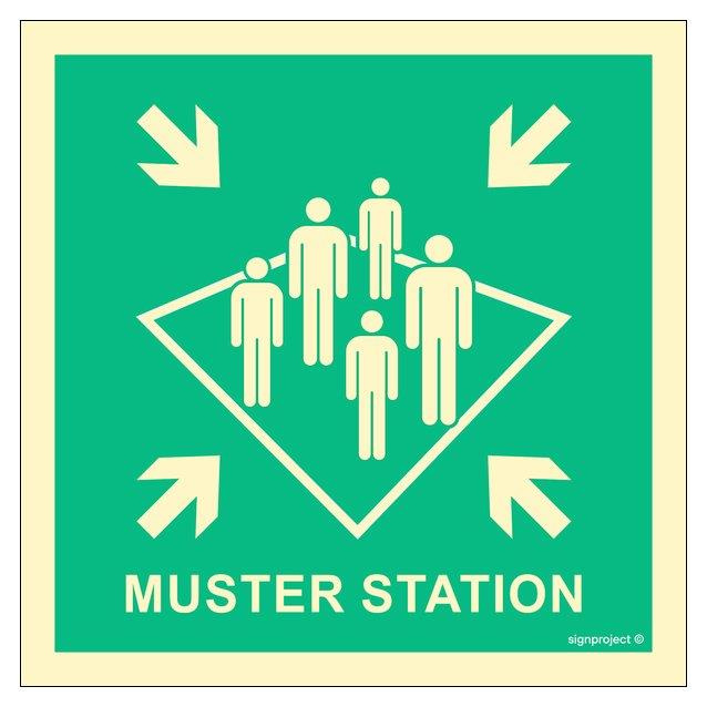 FB032 Muster station 10 x 10 cm \ TS - płyta TD fotoluminescencyjna ...