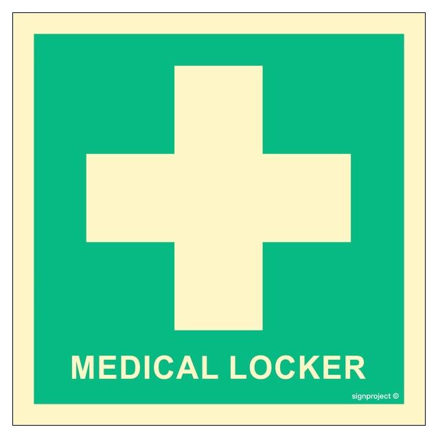FB054 Medical locker 15 x 15 cm \ TS - płyta TD fotoluminescencyjna ...