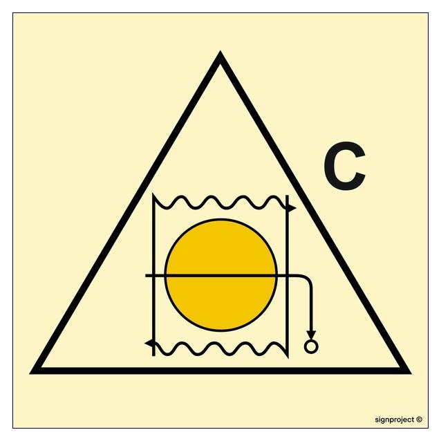 FE042 Remote control for fire dampers for cargo spaces 20 x 20 cm \ TS ...