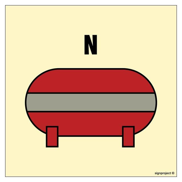 FE071 Fixed Nitrogen fire extinguishing installation 30 x 30 cm \ TS ...