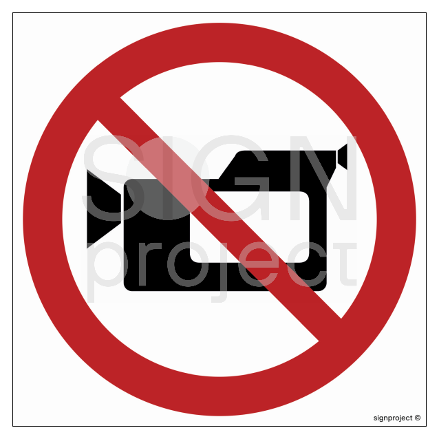 GB016 No filming - sheet of 12 stickers 5 x 5 cm \ FN - folia ...