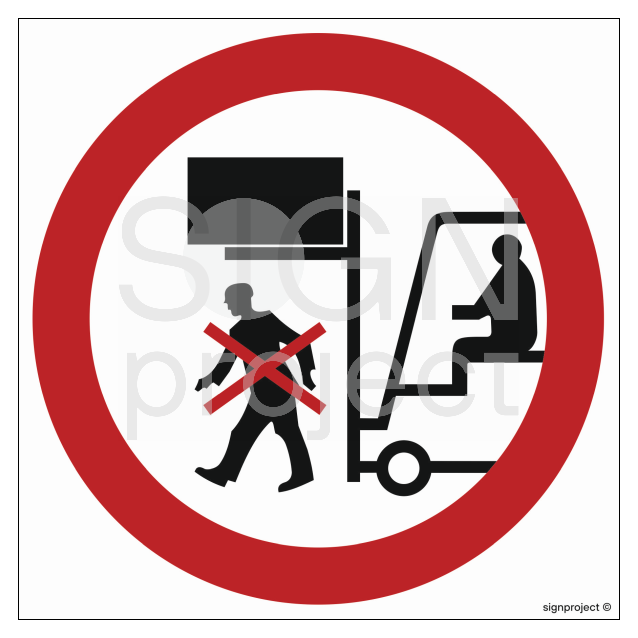 GB036 No standing under load 50 x 50 cm \ KN - folia podłogowa | SAFETY ...