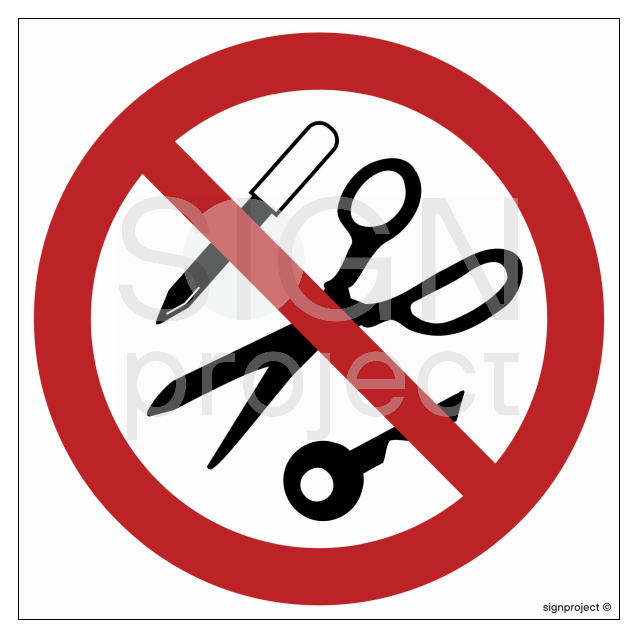 GB043 No metal objects allowed 15 x 15 cm \ TS - płyta TD ...