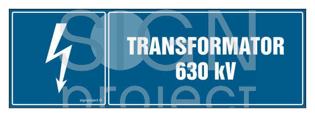 HH026 Transformer 630 kVA - sheet of 8 stickers - sheet of 8 stickers ...