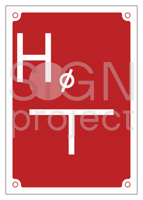 JB001 Orientation board for hydrant 14 x 20 cm \ FO - folia ...