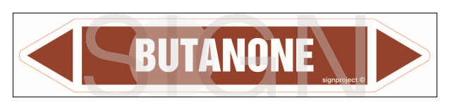 JF054 Butanone - sheet of 5 stickers 22,5 x 4 cm \ FN - folia ...