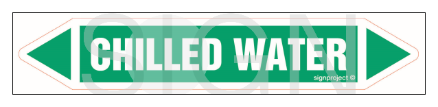 JF063 Chilled water - sheet of 2 stickers 56,3 x 10 cm \ FN - folia ...