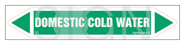 JF126 Domestic cold water - sheet of 4 stickers 33,8 x 6 cm \ FN ...