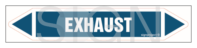 JF149 Exhaust - sheet of 5 stickers 22,5 x 4 cm \ FN - folia ...