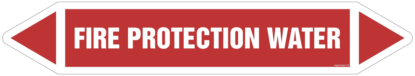 JF158 Fire main - sheet of 5 stickers 22,5 x 4 cm \ FN - folia ...