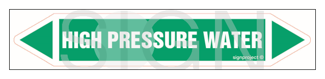 JF208 HIGH PRESSURE WATER - sheet of 5 stickers 22,5 x 4 cm \ FN ...