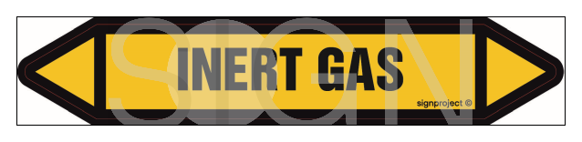 JF230 INERT GAS - sheet of 5 stickers 22,5 x 4 cm \ FN - folia ...