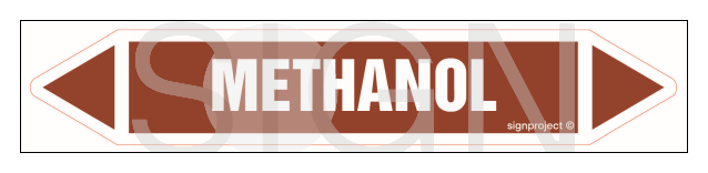 JF268 METHANOL - sheet of 4 stickers 33,8 x 6 cm \ FN - folia ...