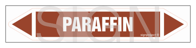 JF314 PARAFFIN - sheet of 16 stickers 14 x 2,5 cm \ FN - folia ...