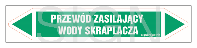 JF382 CONDENSER WATER SUPPLY PIPE - sheet of 5 stickers 22,5 x 4 cm ...