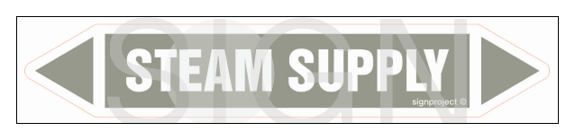 JF436 STEAM SUPPLY - sheet of 4 stickers 33,8 x 6 cm \ FN - folia ...