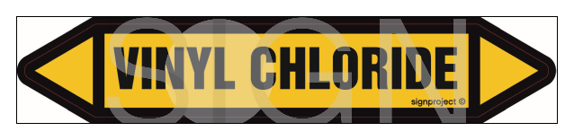 JF468 VINYL CHLORIDE - sheet of 4 stickers 33,8 x 6 cm \ FN - folia ...