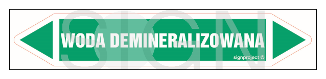 JF479 DEMINERALIZED WATER - sheet of 5 stickers 22,5 x 4 cm \ FN ...