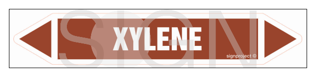 JF518 XYLENE - sheet of 5 stickers 22,5 x 4 cm \ FN - folia ...