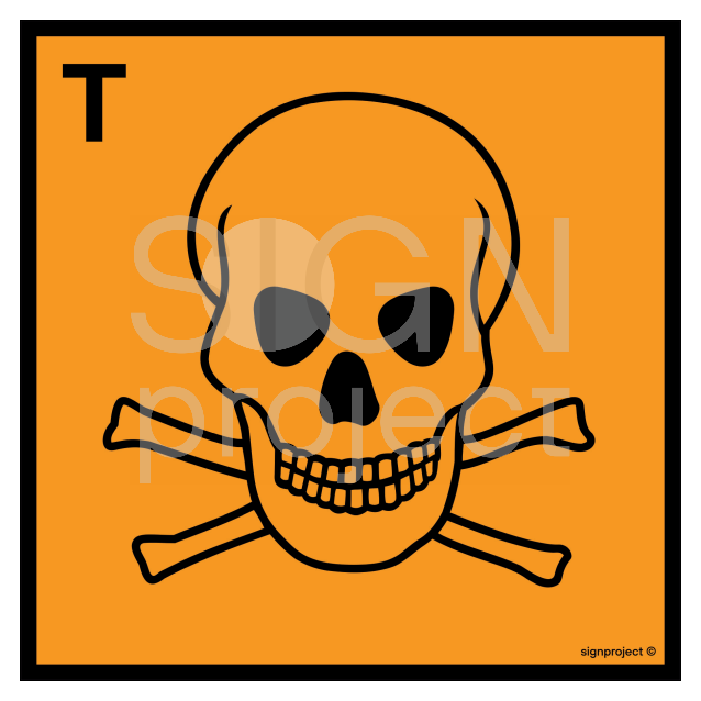 LA010 Toxic substance 15 x 15 cm \ PN - płyta sztywna 1mm | Chemical ...