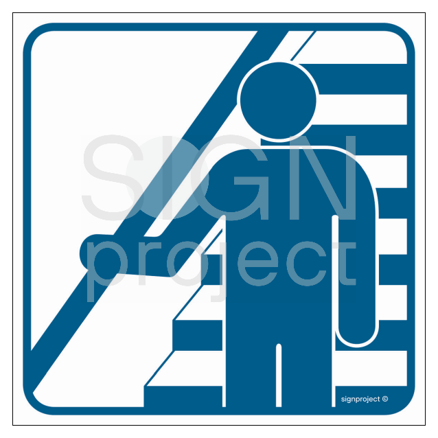 RA125 Hold on to the handrail 15 x 15 cm \ FN - folia samoprzylepna ...