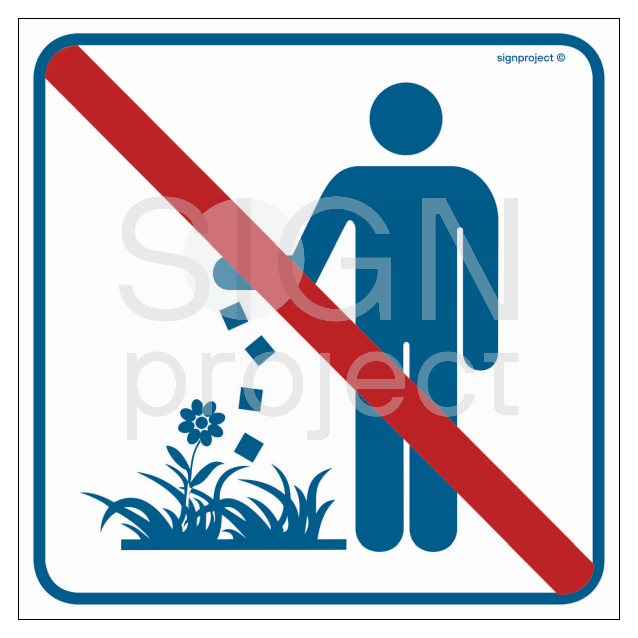 RA516 Do not litter 20 x 20 cm \ PN - płyta sztywna 1mm | Information ...