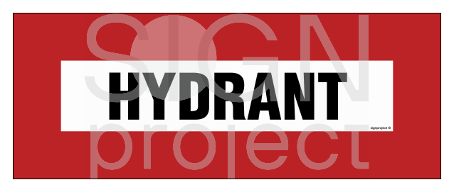 BC110 Hydrant 54 x 21 cm \ TS - płyta TD fotoluminescencyjna | Znaki bezpieczeństwa - Ochrona ...